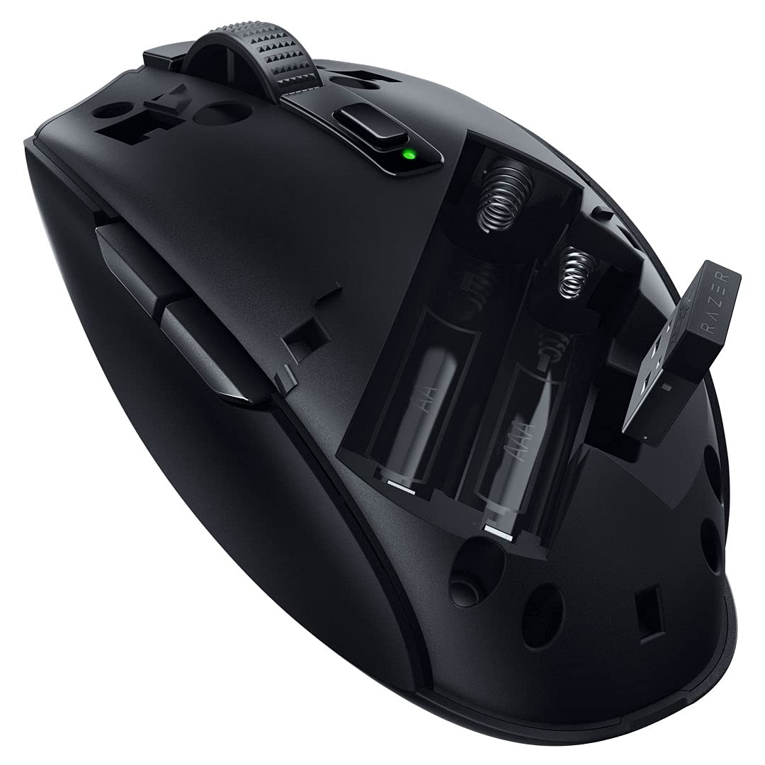 Razer Orochi V2 Mobile Wireless Gaming Mouse for Computer & Laptop: Ultra Lightweight - 2 Wireless Mouse Modes, Mechanical Mouse Switches - 5G Advanced 18K DPI Optical Sensor - Black (Renewed)