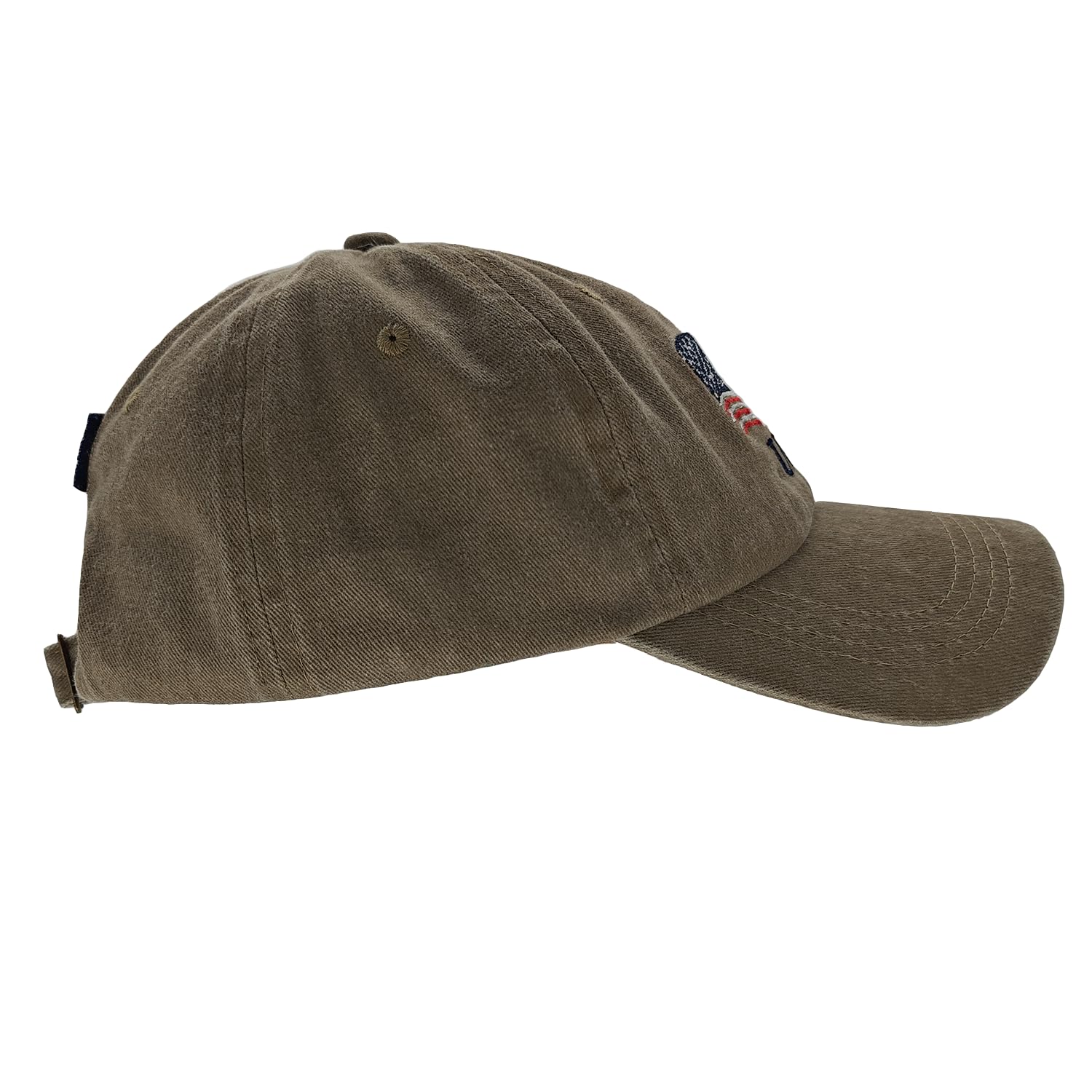 MEISHIMEIKE American Flag Hat for Men Women Adjustable Cotton Baseball Cap (Black)