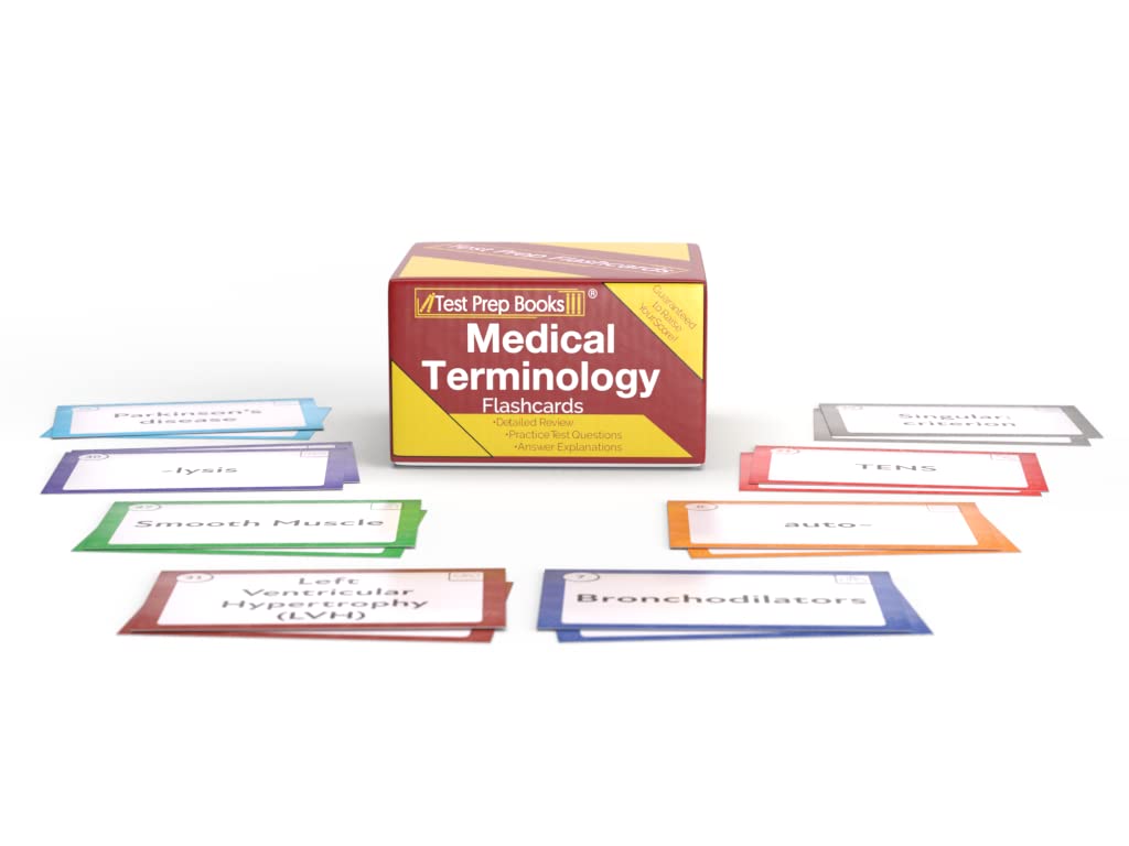 Medical Terminology Study Cards 2024-2025: Med Term Review for Health Professionals [Full Color Cards]