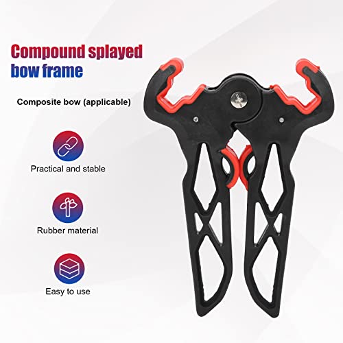 SOONALL Archery Bow Stand, Mini Portable Bow Kickstand, Composite Pulley Bow Bracket, Rubber Archery Holder Stand, Compound Bow Kick Stand for Outdoor Hunting