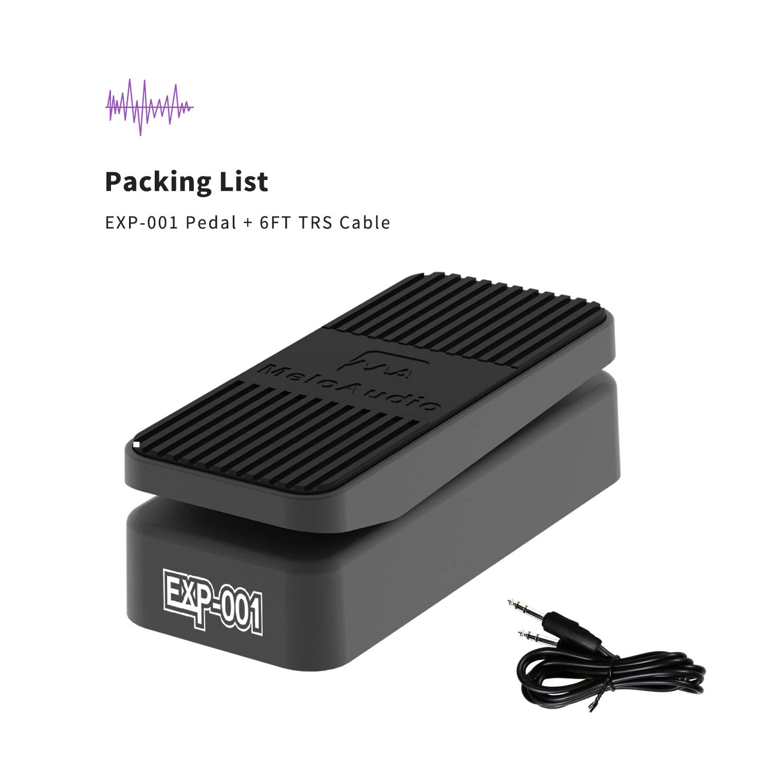 MeloAudio EXP-001 Volume Expression Wah Bass Guitar Effects Pedal l for Guitar & Bass with Instrument Cable