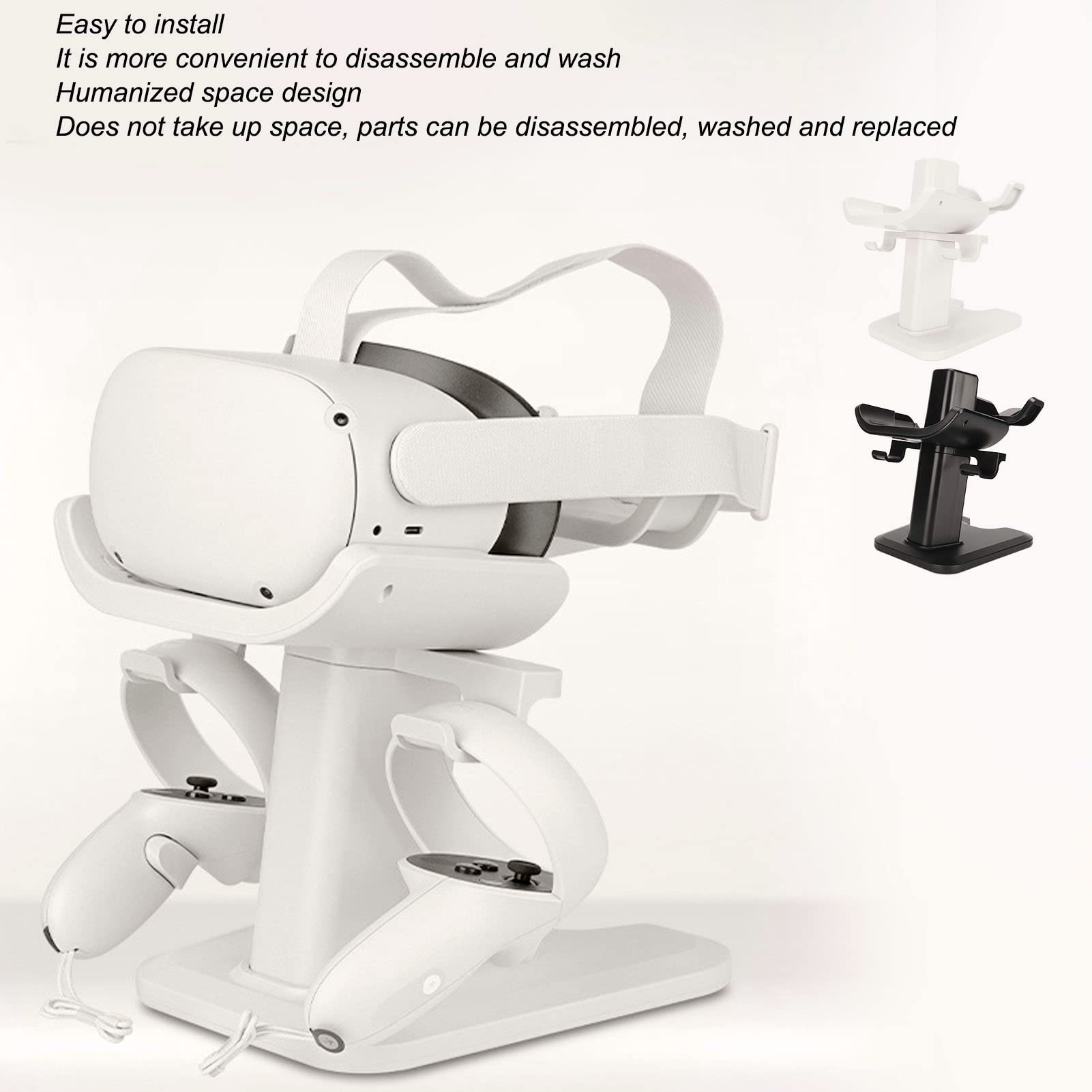 VR Headset Display Stand, Space Saving VR Headset Stand for Home(Black)