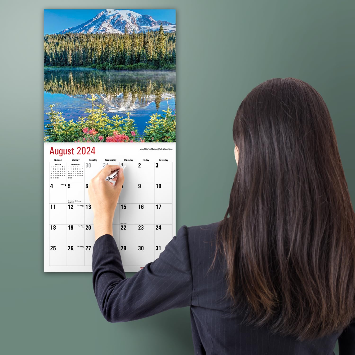 MICASA Wild & Beautiful National Parks 2024 Hangable Monthly Wall Calendar | 12" x 24" Open | Thick & Sturdy Paper | Giftable | Scenic Nature Travel | Explore Our Protected Lands
