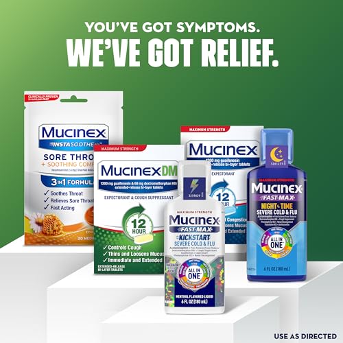 Mucinex DM 12Hr Chest Congestion & Cough Medicine For Adults, Cold And Cough Medicine for Excess Mucus Relief, 600 mg Guaifenesin & 30 mg Dextromethorphan HBr, 68 Bi-Layer Tablets