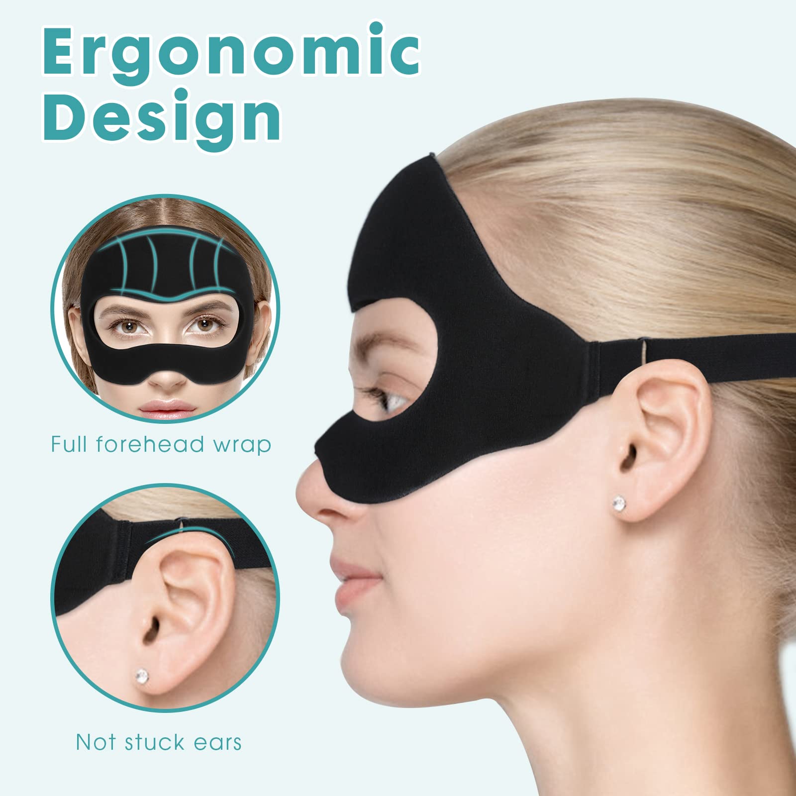 VR Sweat Mask Foam Band for Meta Quest 3 Oculus 2 Pro VR Workout Supernatual Face Dry Cool Guard Cover