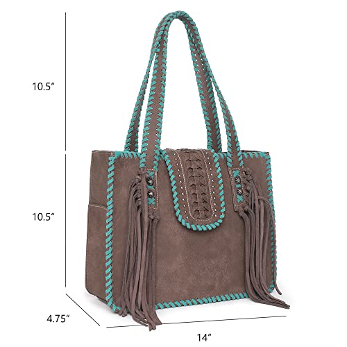 Montana West Western Handbag Purse Tote Shoulder Bag for Women with Wallet MW1057G-8317CF+W