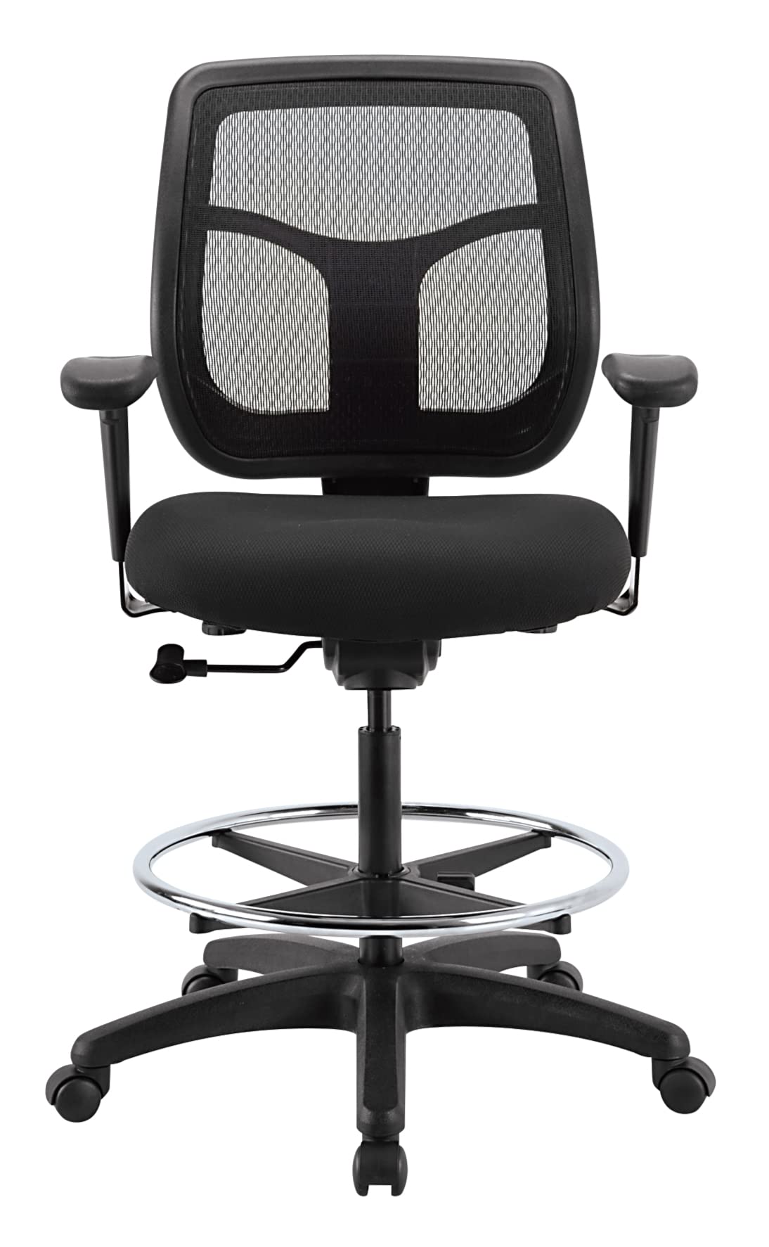 Raynor EuroTech Apollo Mesh Fabric Back Fabric Drafting Chair, Black (DFT9800)