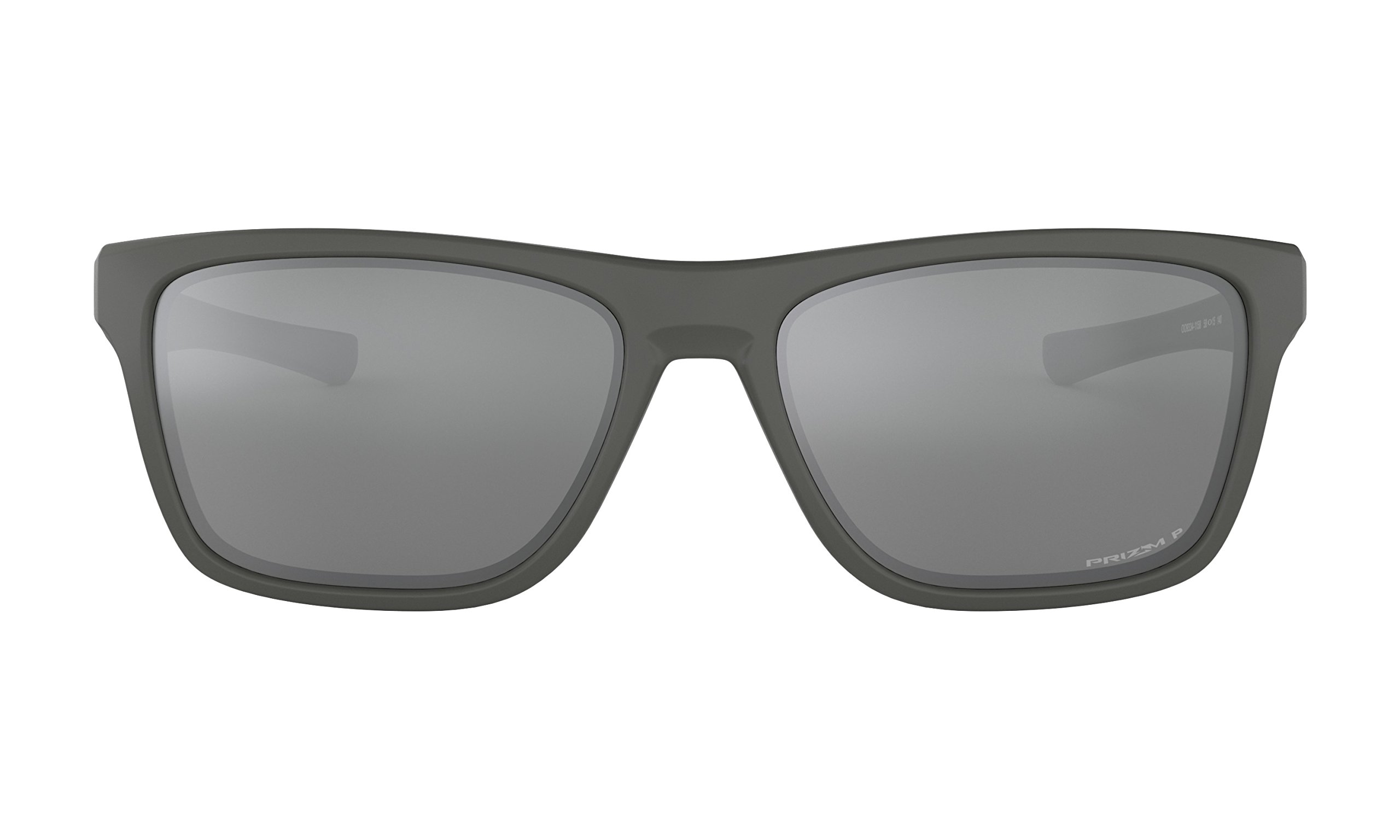 Oakley Men's OO9334 Holston Round Sunglasses, Matte Dark Grey/Prizm Black Polarized, 58 mm