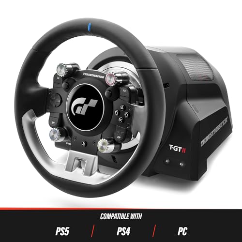Thrustmaster T-GT II - Racing Wheel with 3 Magnetic Pedal Set, (Compatible with PS5, PS4, PC)