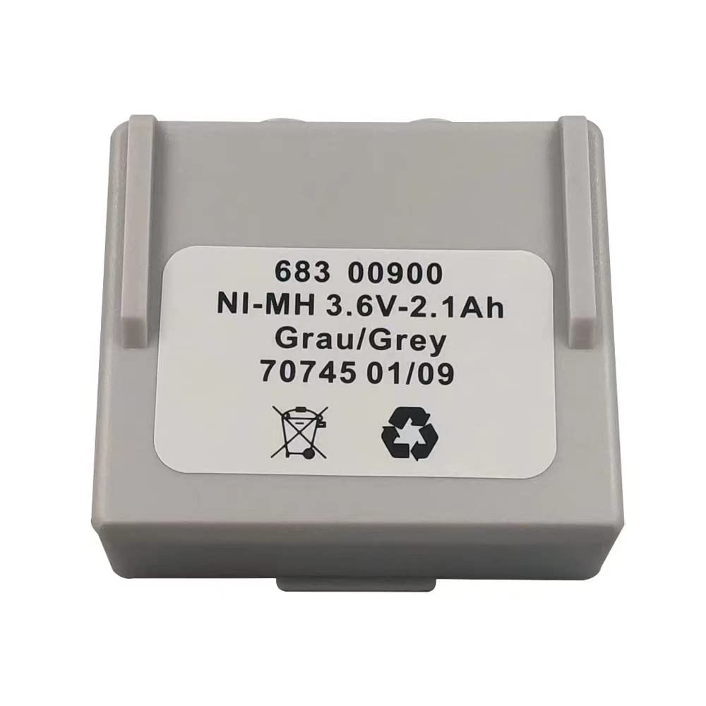 WELLVEUS 68300900 Rechargeable Battery 3.6V-2.1Ah Ni-MH Grau/Grey Battery for HETRONIC Remote Control(Pack of 2)