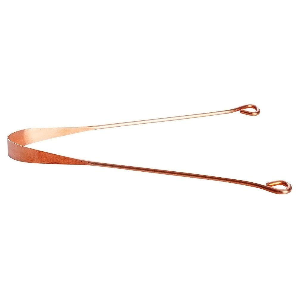 Zap impex Copper Tongue Scraper for Adults Natural Ayurvedic Tongue Cleaner Travel Tools for Oral Care (2)