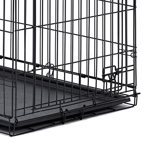 MidWest Homes for Pets Replacement Dog Crate Pan for MidWest and New World Dog Crate , Black