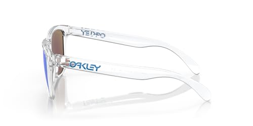 Oakley OO9013 Square Sunglasses, Crystal Clear/Prizm Sapphire, 55 mm