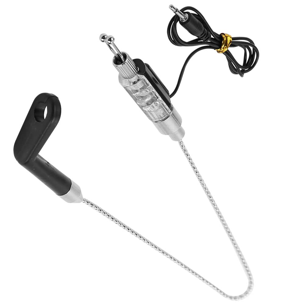 Yeuipea Chain Bite Indicators,Fish Bite Alarm LED Illuminated Indicators Chain Hanger Fishing Tool Tackle Accessory(2613)
