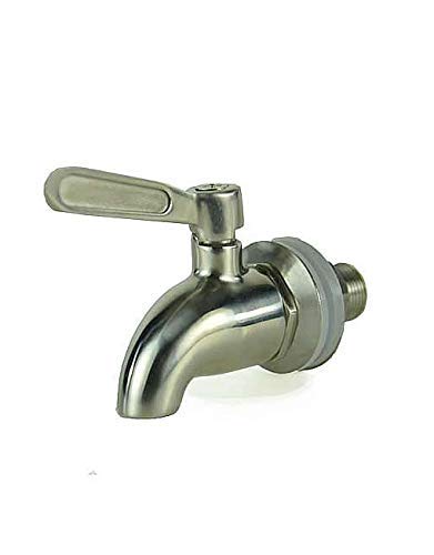 Stainless Steel(304 Grade) Milk, Maple Syrup Transport Cans, Sealed Lid & Optional Spigot (50 Liter (13.2 Gal.), Including Dispenser)