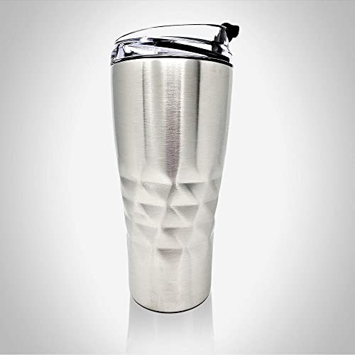 Primula Peak Hot or Cold Thermal Tumbler - Triple Layer Copper Technology, 20 Ounce, Brushed Stainless Steel