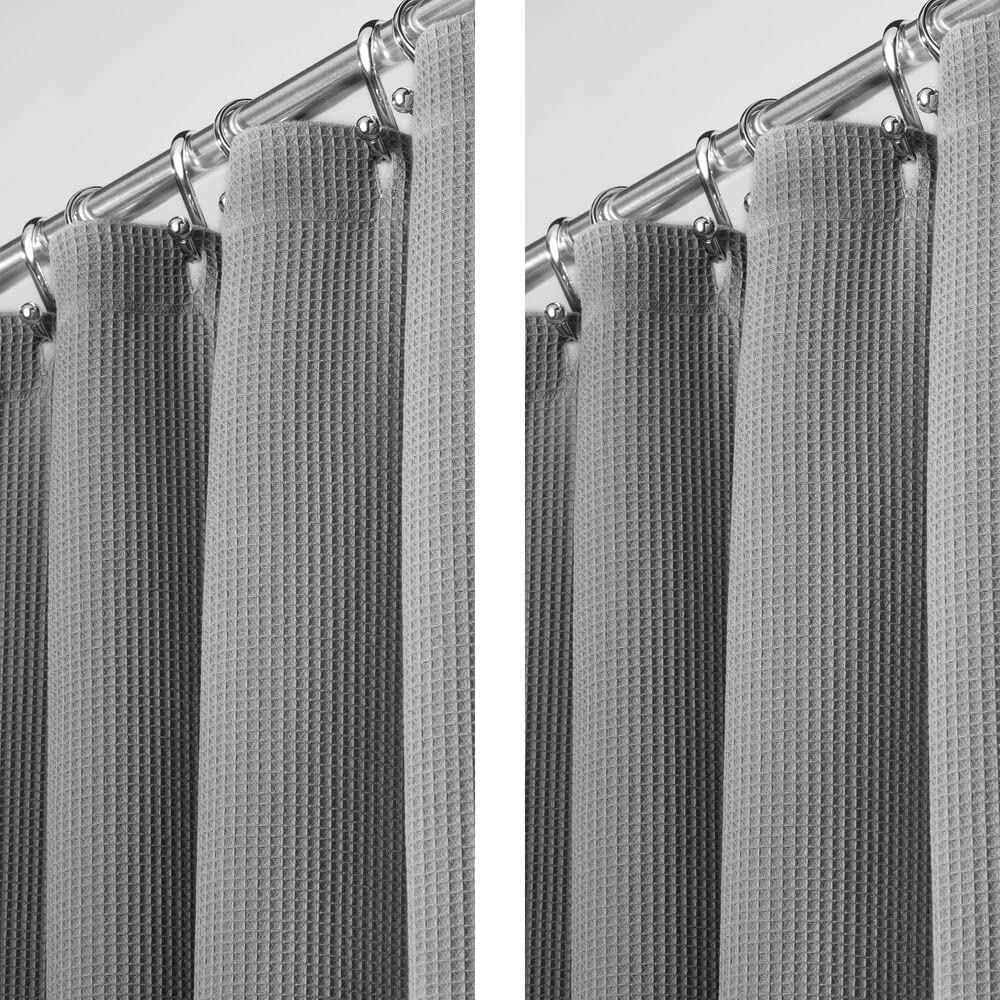 Threshold Shower Curtain Waffle Weave 72"×72" - Gray
