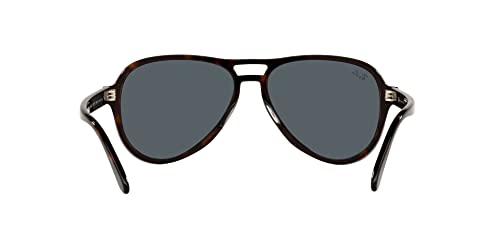 Ray-Ban Men's Rb4355 Vagabond Aviator Sunglasses, Havana/Blue, 58 mm