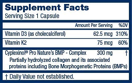 Pro-Stiminol Advanced 300 mg (30 Capsules), Moderate Bone Strength Supplement, Cyplexinol Pro Special Formula to Support a Healthy Bone Tissue, with Vitamins D3 and K2