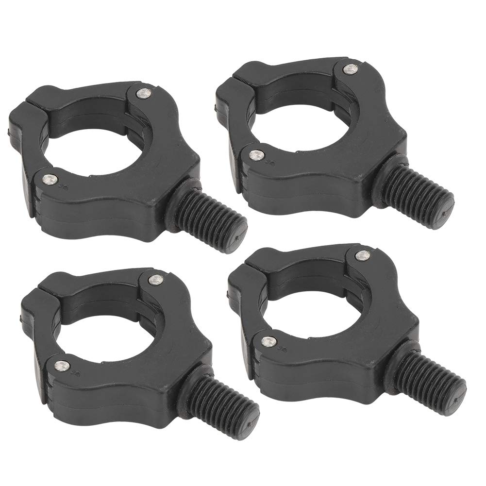 Yeuipea Fishing Rod Tail Rest Holder, 4PCS Magnetic Bracket Head Automatic Adjustment Fishing Rod Tail Rest Holder Tool Accessories(Black)