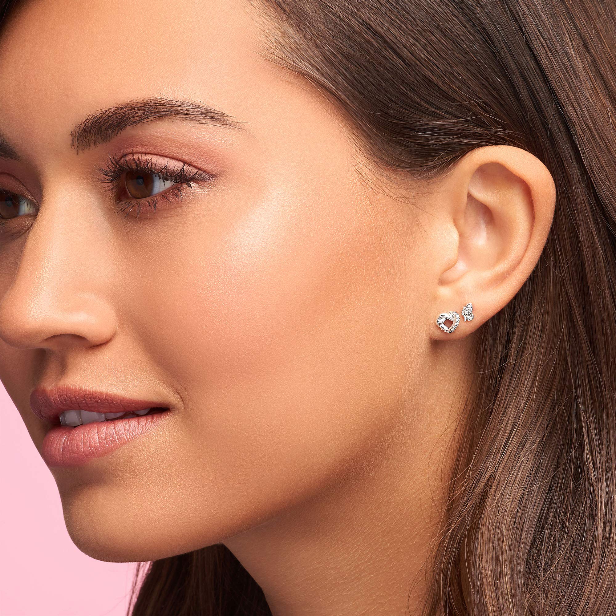 Pandora Knotted Heart, Clear CZ