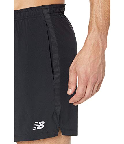 New Balance Men's Accelerate 5 Inch Short, Black , Medium