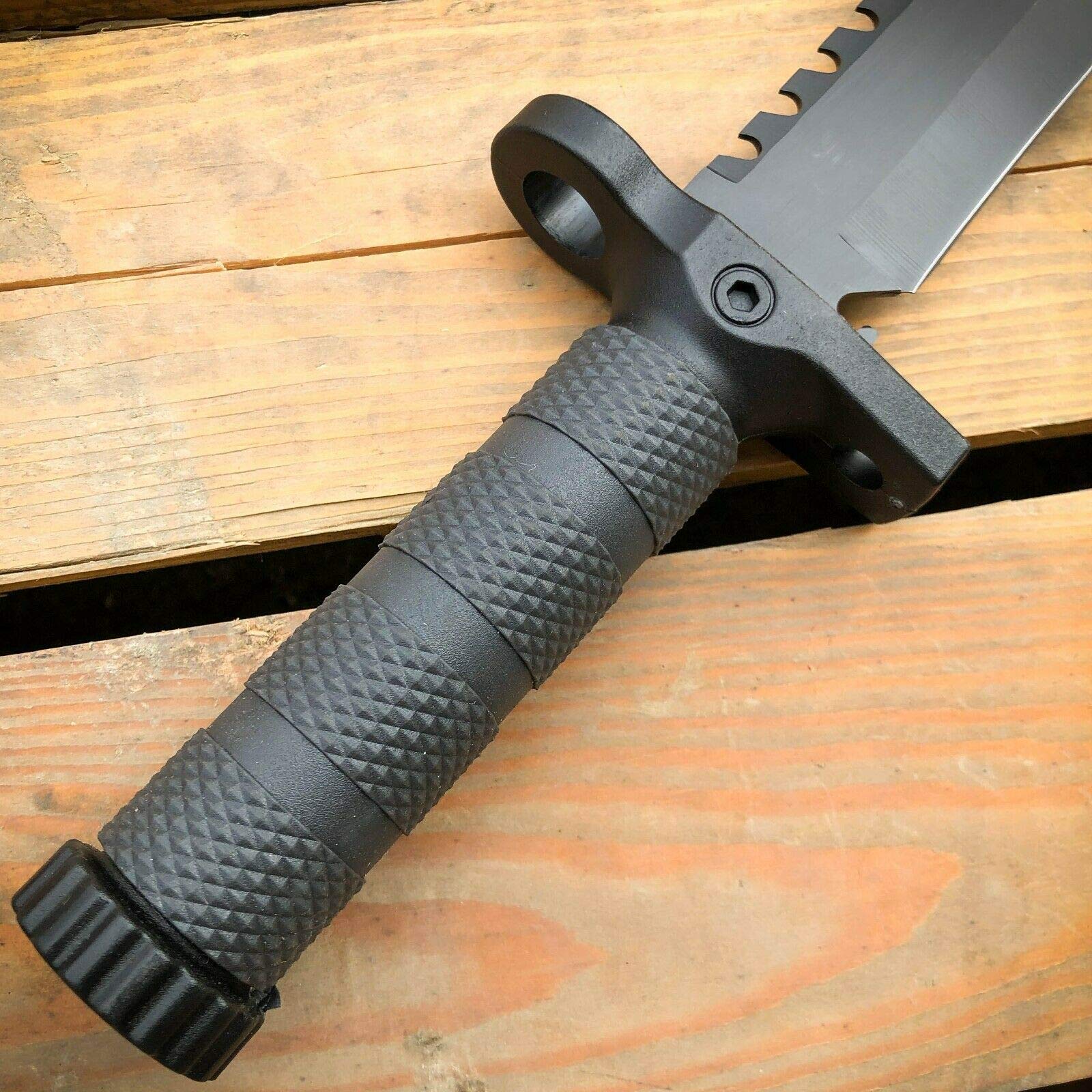 S.S. Fixed Knives 12.5inch Fixed Blade Hunting Army Survival Knife W Fire Starter