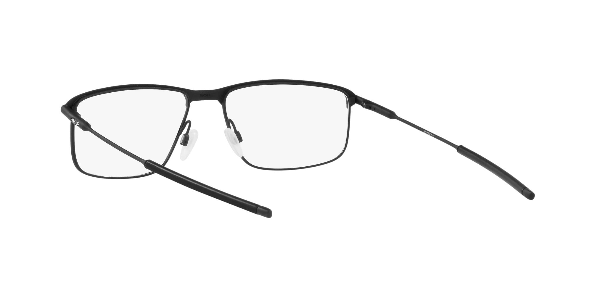 Oakley Men's Ox5019 Socket Ti Rectangular Prescription Eyewear Frames, Satin Black/Demo Lens, 54 mm