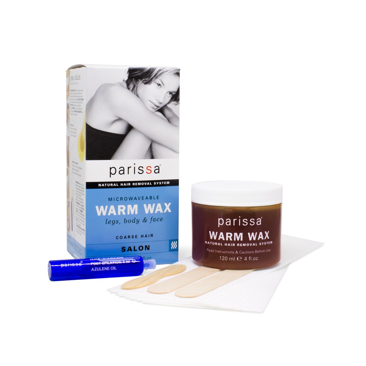 Parissa Salon Style Warm Complete Waxing Kit, 4 Fl Oz, Pack of 2