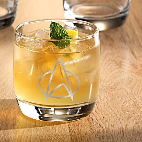 Star Trek: The Next Generation - Collectible Whiskey Glasses - Set of 2 Glasses (10 oz.)