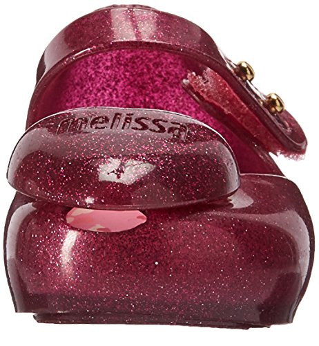 Mini Melissa Baby-Girl's Mini Ultragirl Heart ME Ballet Flat, Pink, 5 Medium US Toddler