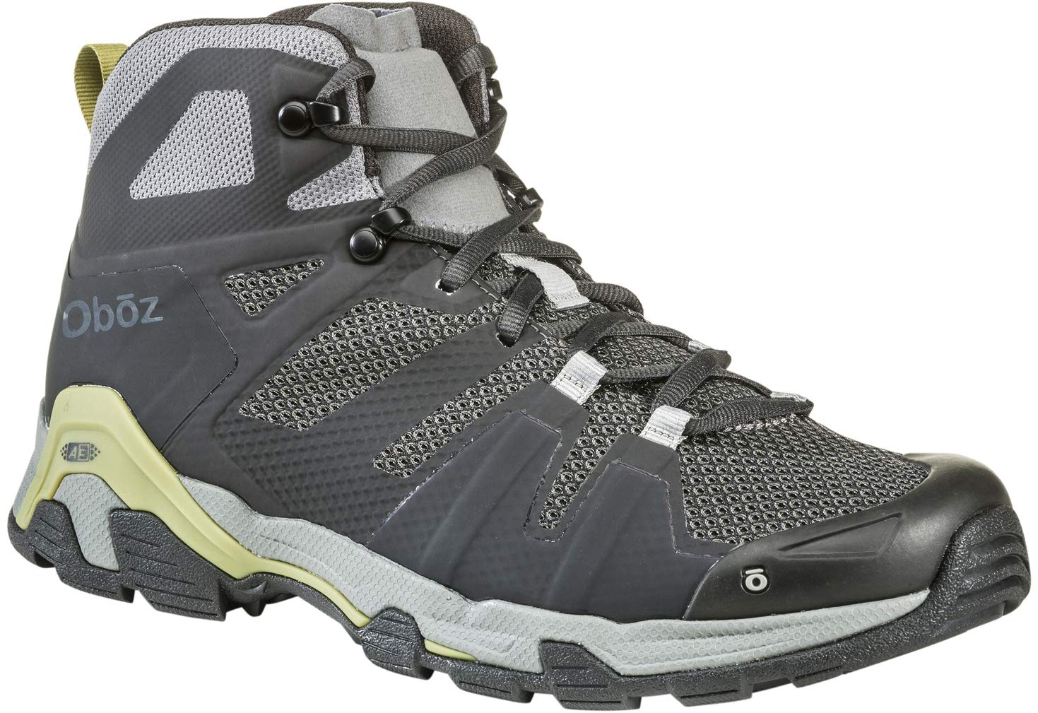 Oboz Arete Mid Hiking Boot - Men's Charcoal/Woodbine Green 11.5