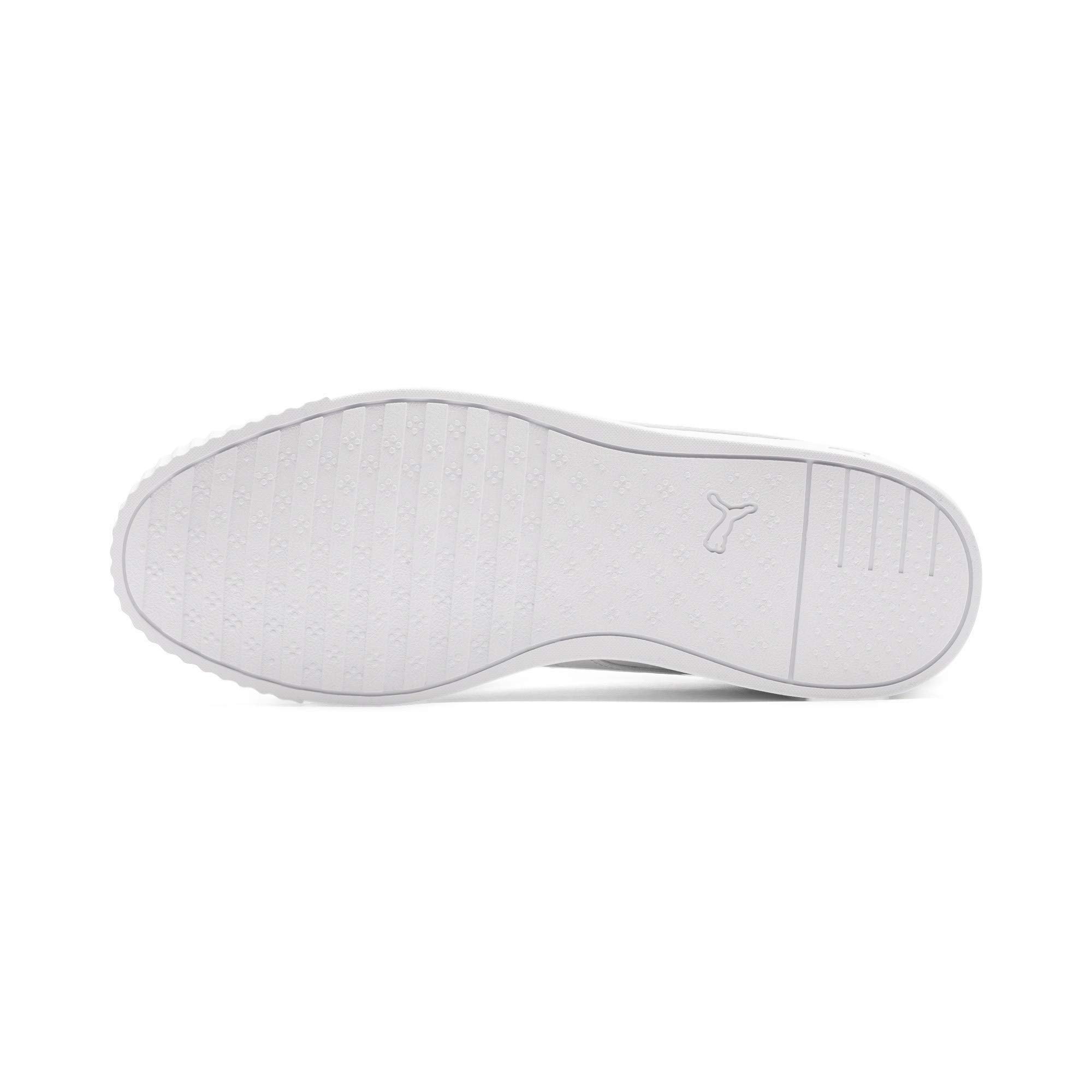 PUMA Women's Carina Slim SL Sneakers, White White, 7.5