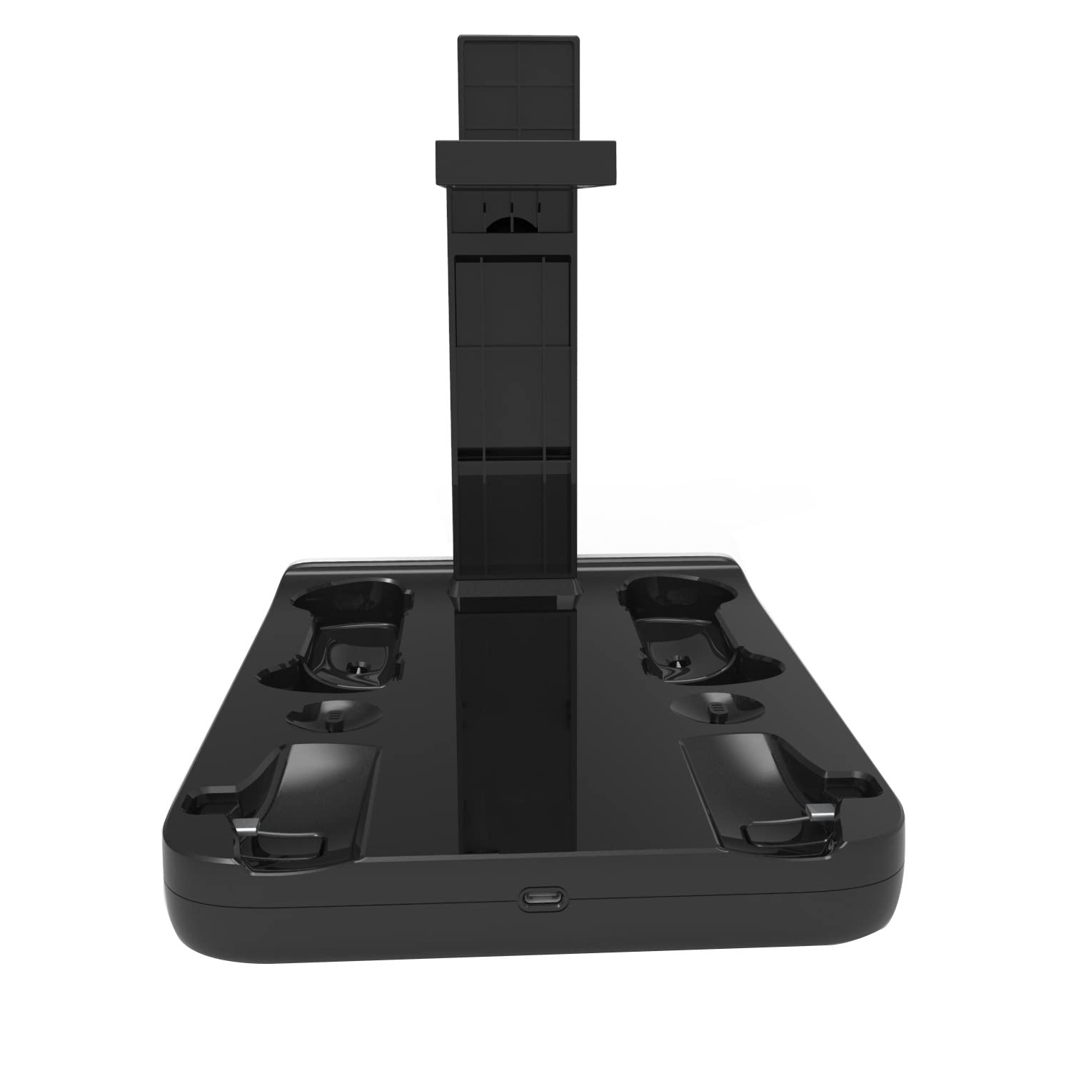 ZahoTse VR2 Charging & Storage Stand for Playstation VR2 Controller,PS VR2 / PS5 Charger with CD Storage Rack Headphone Mount(Playstation VR2 / PS5,Black) FC-PVR2-003