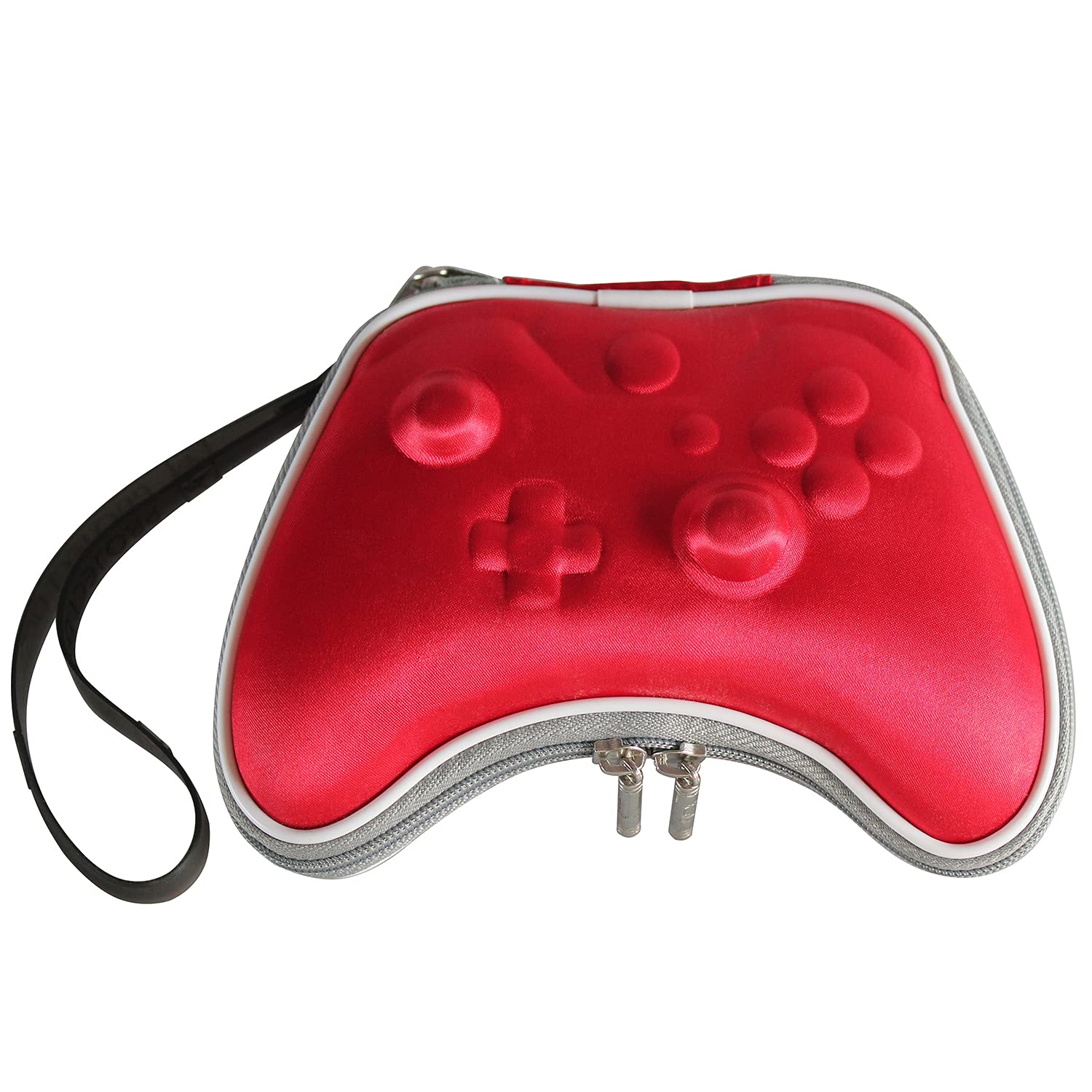 OSTENT Air Foam Hard Pouch Case Bag Sleeve for Microsoft Xbox One Wireless Controller - Color Silver