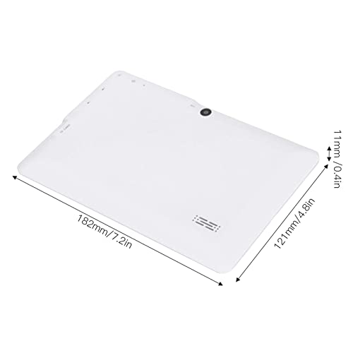 Tablet, 7inch 8GB ROM Quad Core CPU Tablet for Kids, Puzzle Early Education Tablet Kids Tablet, Support WiFi, Dual Camera, Gifts for Children (White)