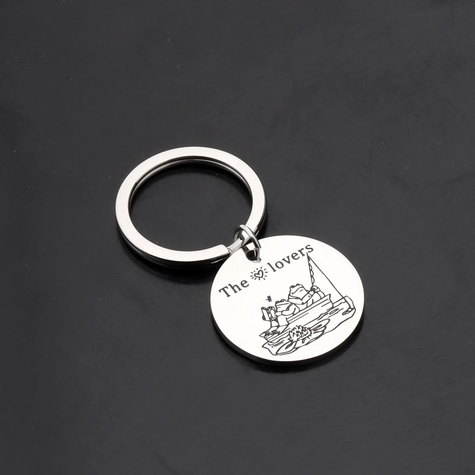 TIIMG Frog and Toad Lover Keychain the Lovers Gay Frog Gift Gay Toad Gift Lgbt Pride Gifts (The lovers)
