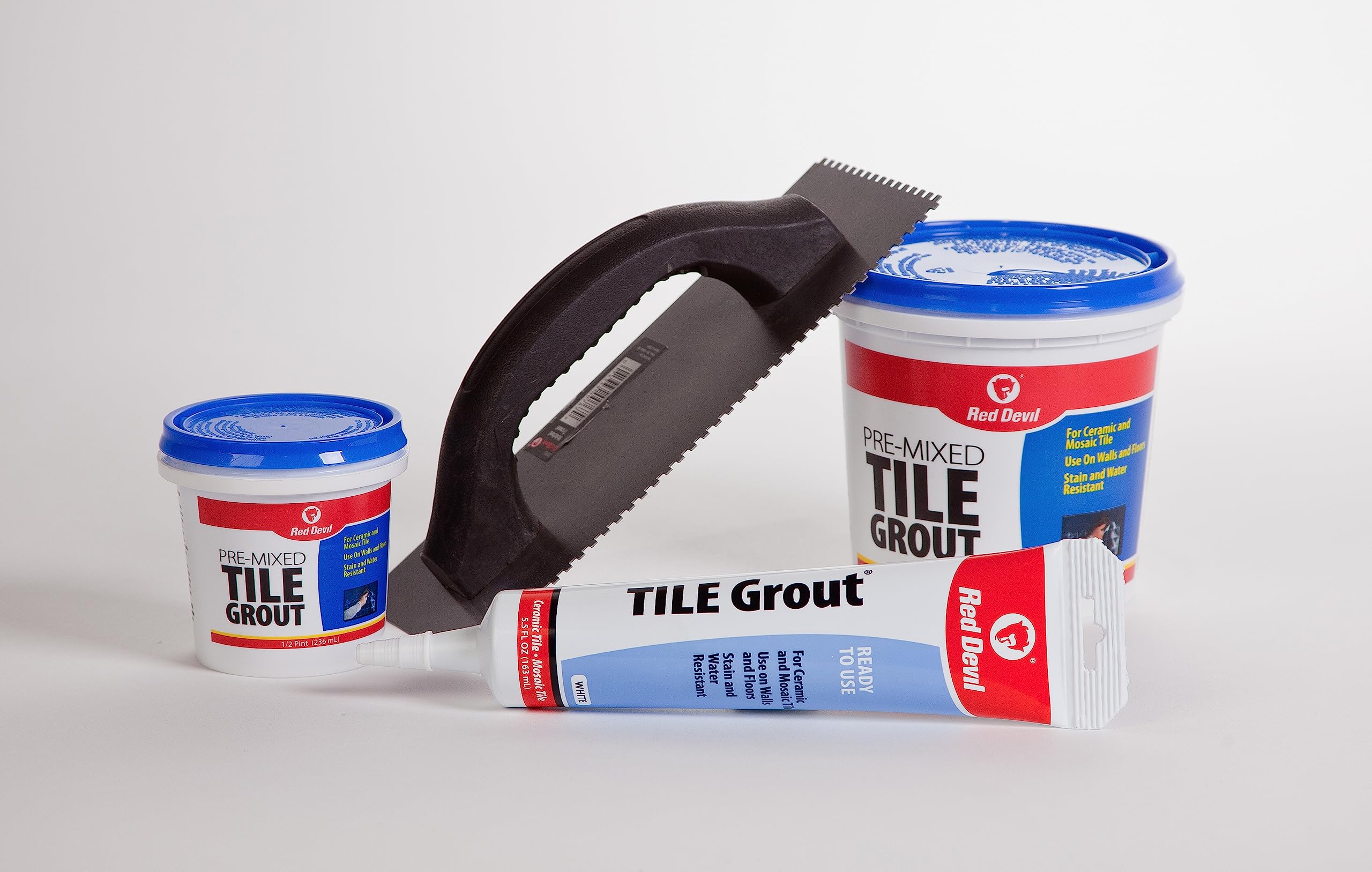 Red Devil 0425 Pre-Mixed Tile Grout Squeeze Tube, 5.5 oz., White
