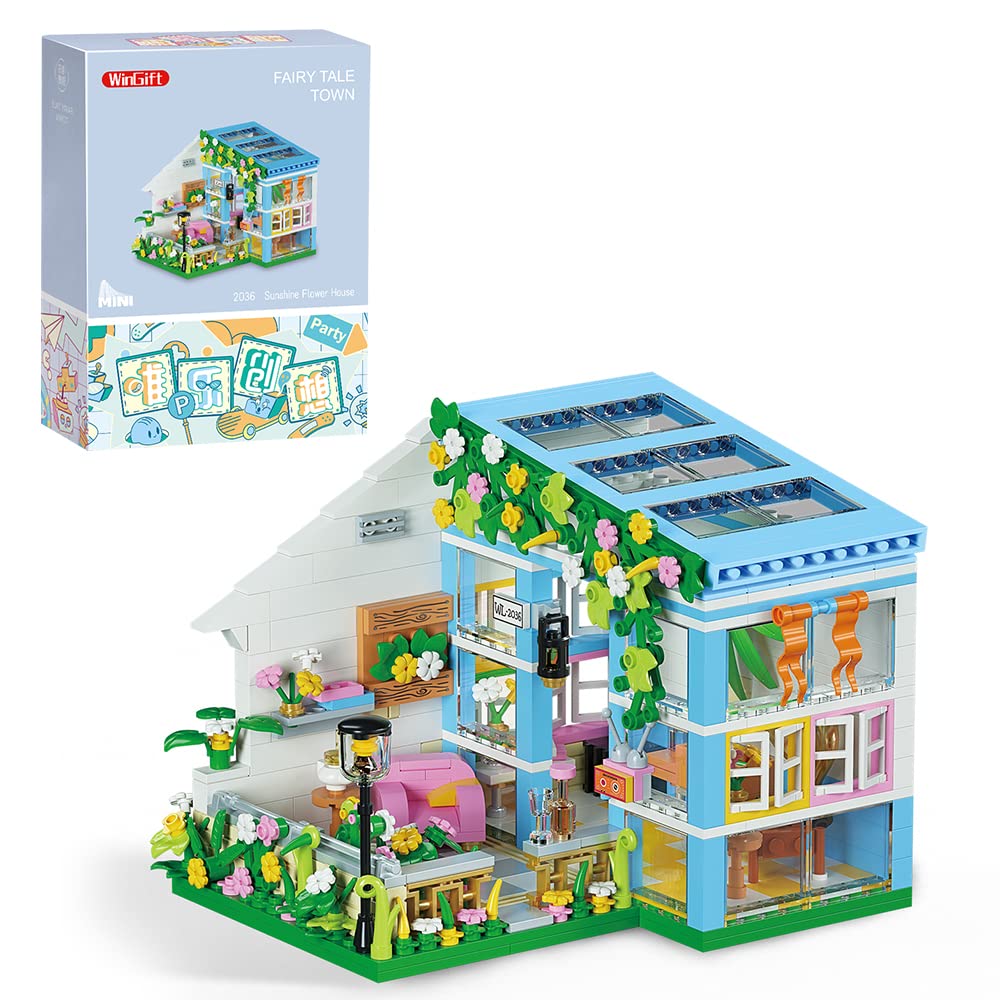 WINGIFT 608 Piece Flower House
