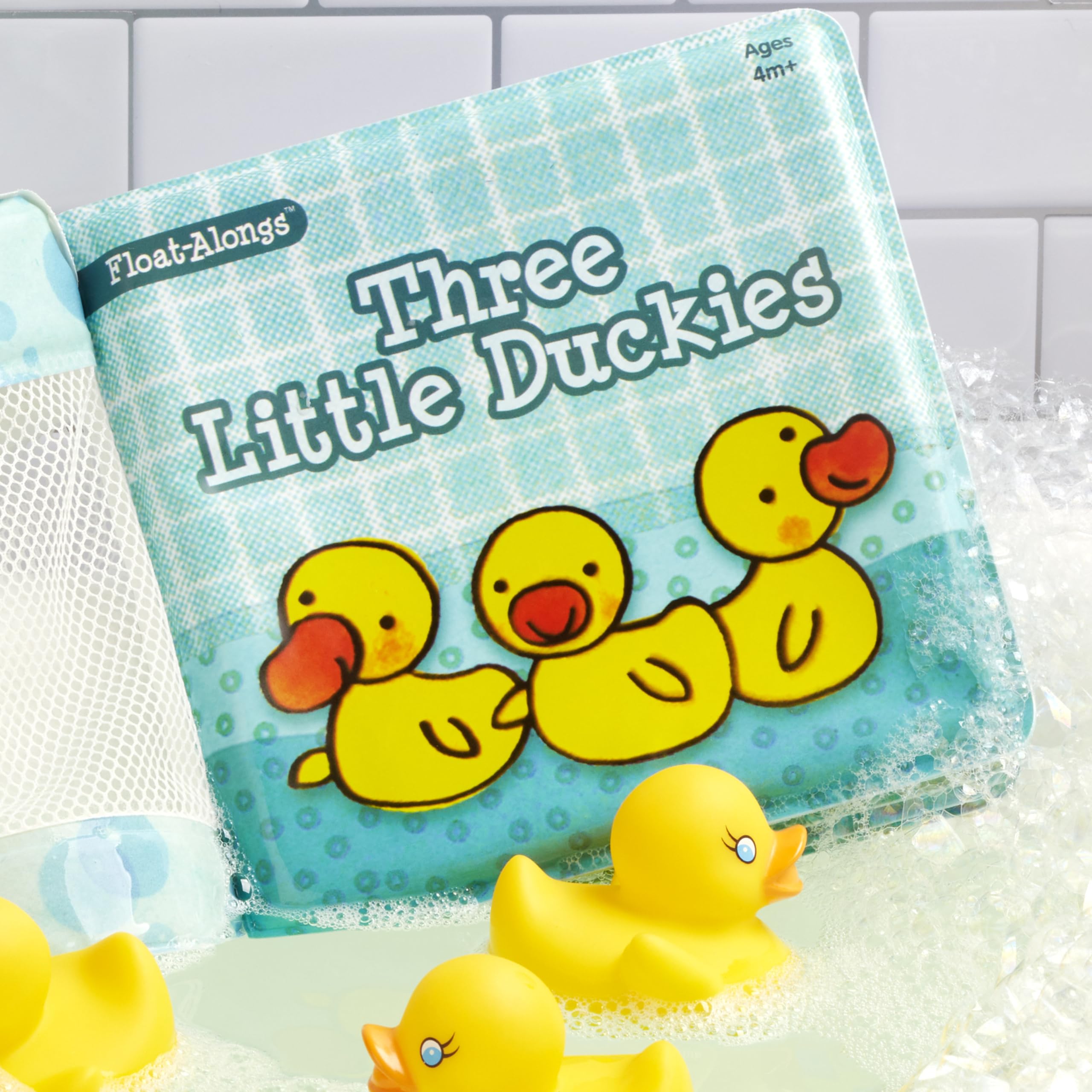 Melissa & Doug Children's Book - Float-Alongs: Three Little Duckies (Bath Book + 3 Floating Duck Toys)