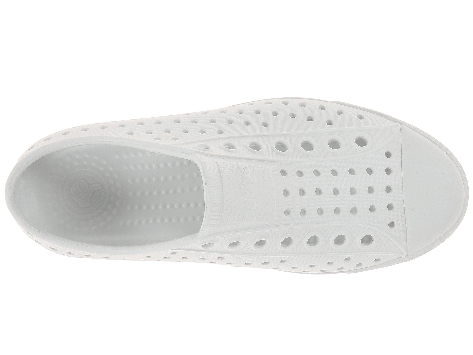 Native Shoes, Jefferson, Lightweight Sneaker for Adults, Shell White/Shell White, 9 M US Women/7 M US Men