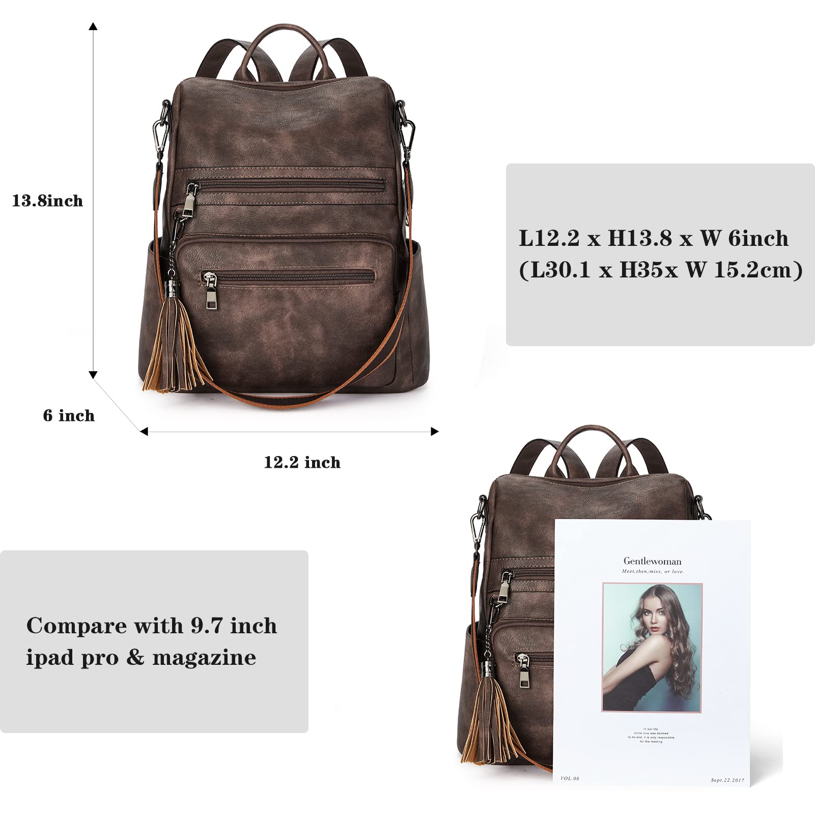 Telena Backpack Purse for Women and Womens Wallets