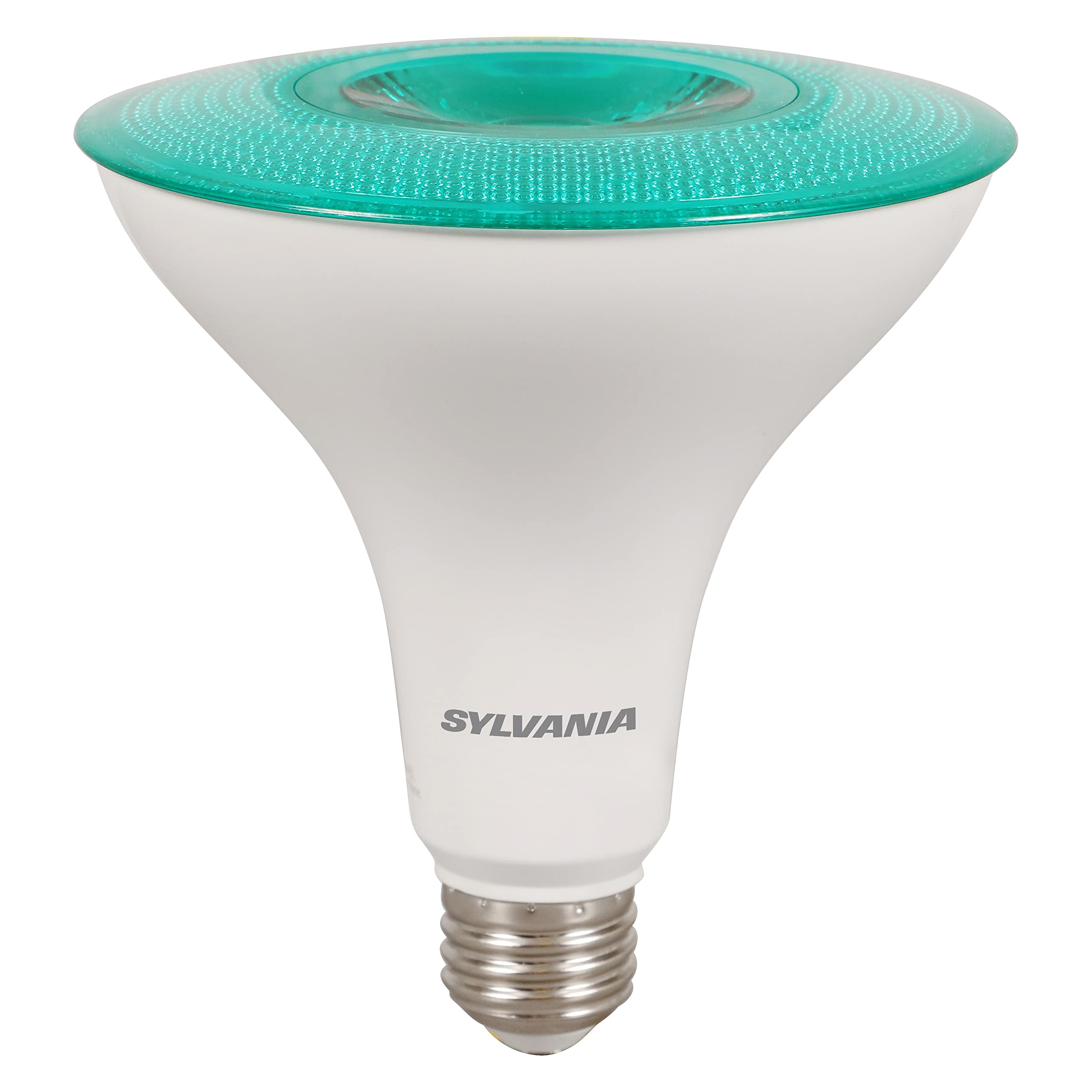 Sylvania LED Flood PAR38 Green Light Bulb, Efficient 9W, Non-Dimmable, 5 Year, E26 Medium Base - 1 Pack (40829)