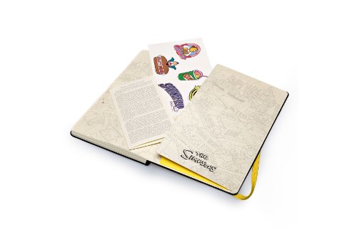 Moleskine Limited Edition The Simpsons Notebook, Hard Cover, Large (5" x 8.25") Plain/Blank, Black, 240 Pages