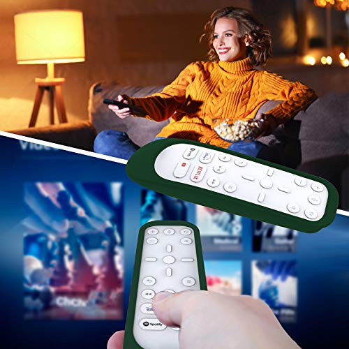 PS5 Media Remote Cover, Silicone PS5 Remote Control Protection Case, Soft Full 360 Protective Dustproof Shockproof Remote Control Cover Skin Compatible with PS5 Media Remote, Green