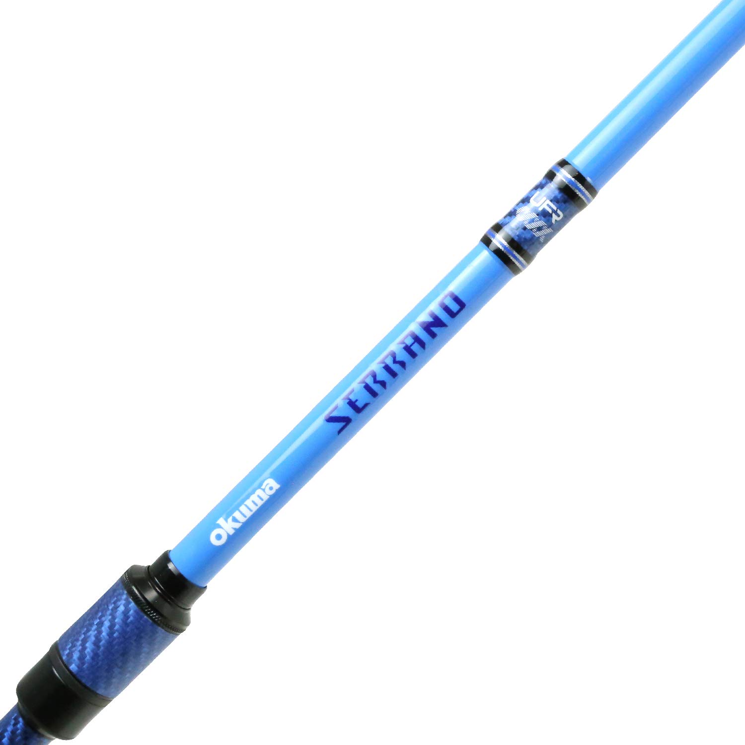 Okuma Serrano Carbon Technique Specific Bass Rods- SRN-S-721MH, Blue, 7'2"