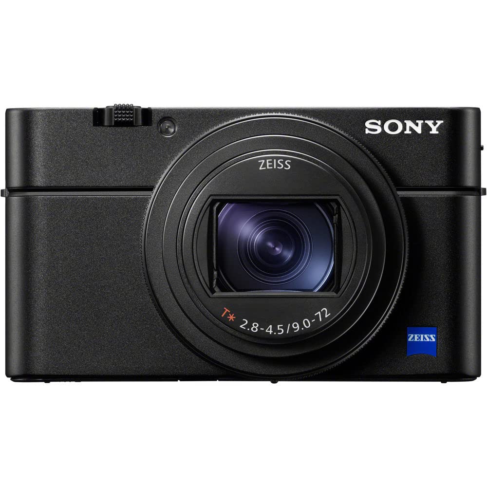 Sony Cyber-Shot DSC-RX100 VII Digital Camera (DSC-RX100M7) + 2 x 64GB Memory Card + Case + 3 x NP-BX1 Battery + Card Reader + LED Light + Corel Photo Software + HDMI Cable + Charger + More (Renewed)