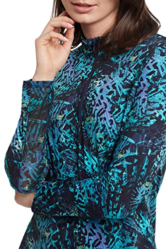 Tribal Women's L/S Mock Neck TOP-Nautical, Small