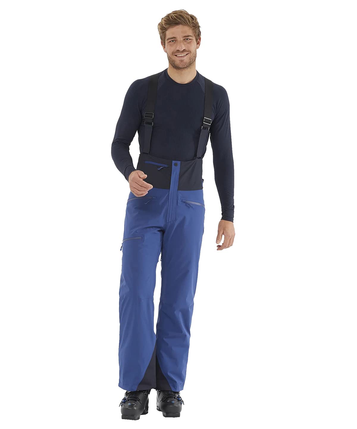 Salomon Men's Standard Brilliant Suspenders, Navy Peony, Large