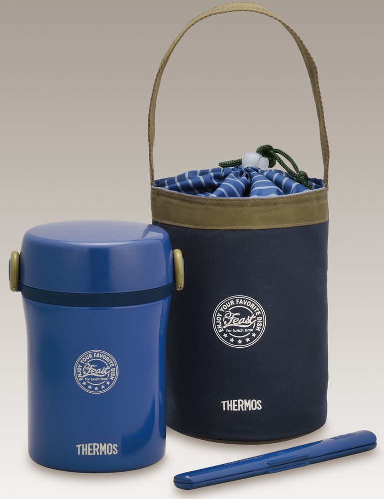Thermos JBC-801 NVY Stainless Steel Lunch Jar, Approx. 0.6 Cups, Navy